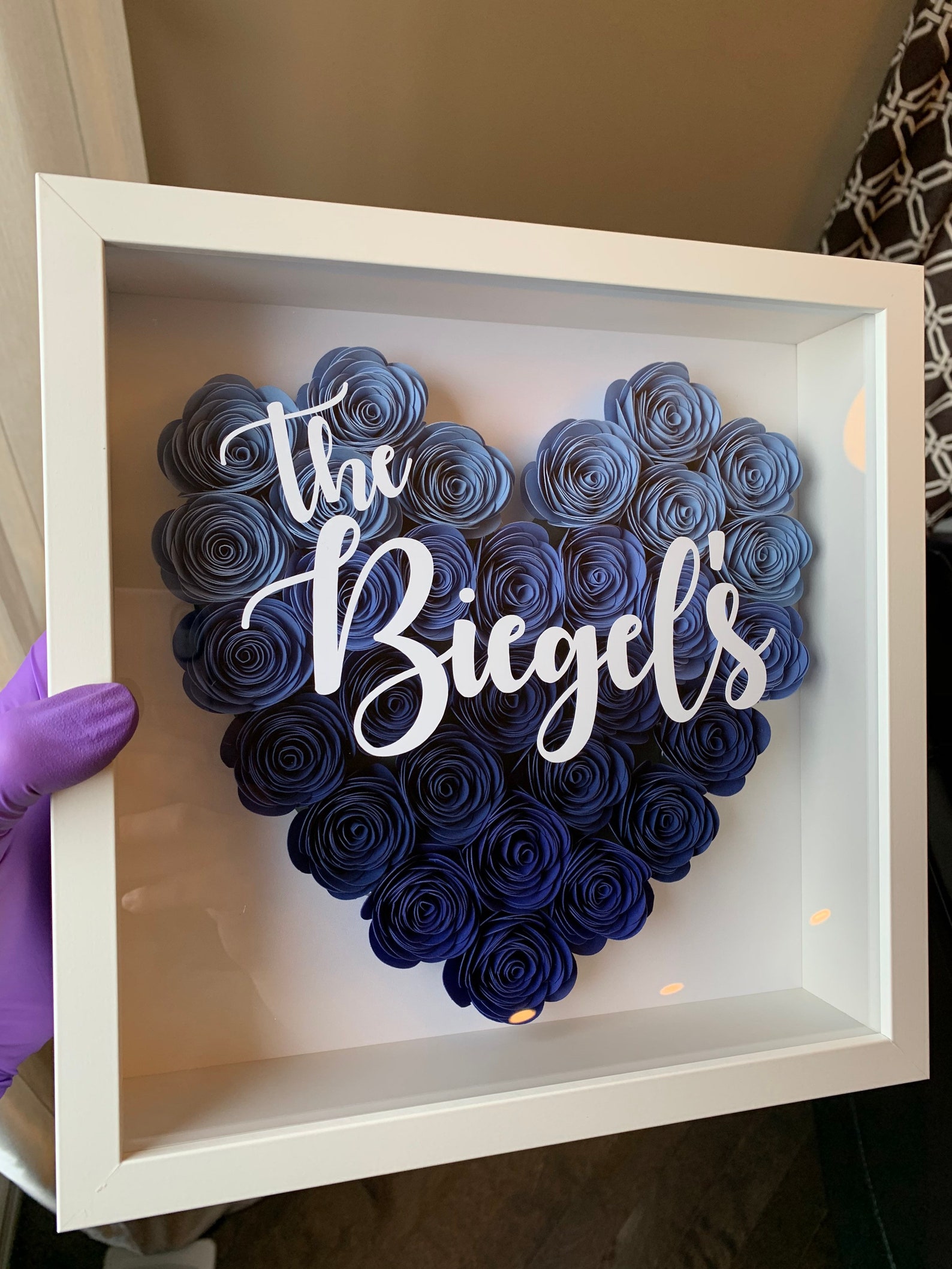 Shadow Box Paper Flowers - Etsy Canada