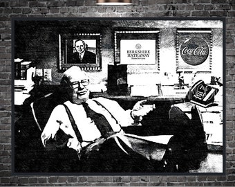 Warren Buffett Poster - Etsy