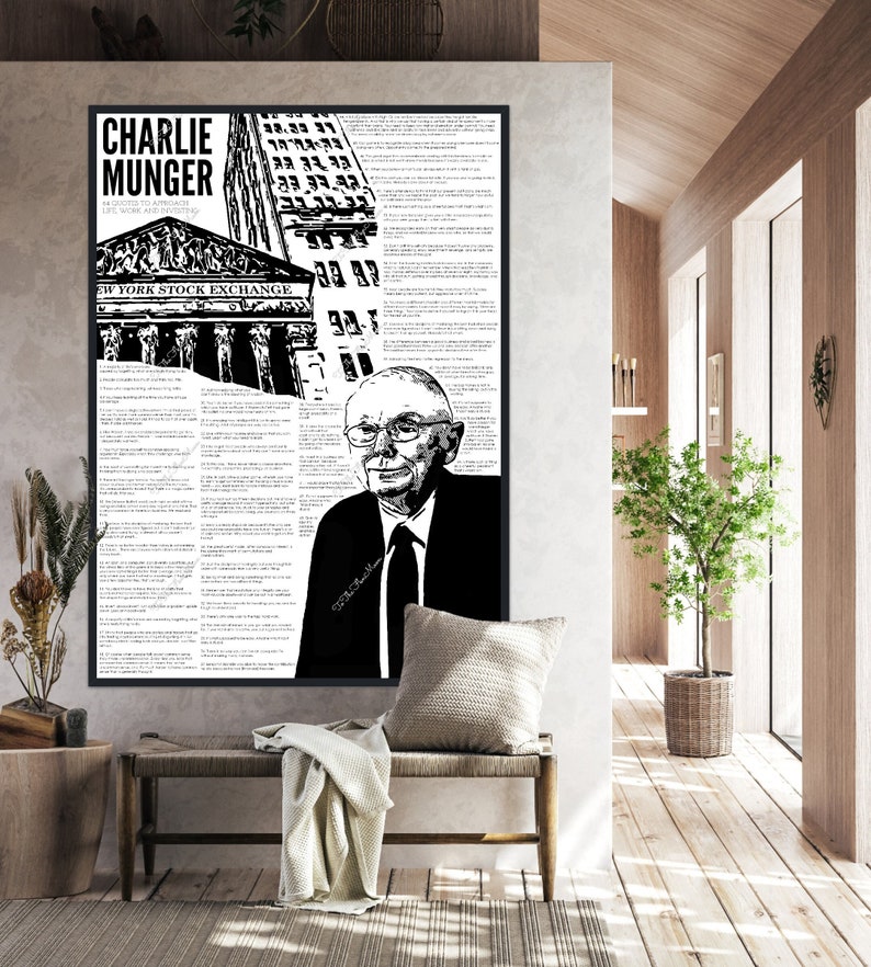 Charlie Munger 64 Quotes - to Approach Life, Work, Investing Canvas ...