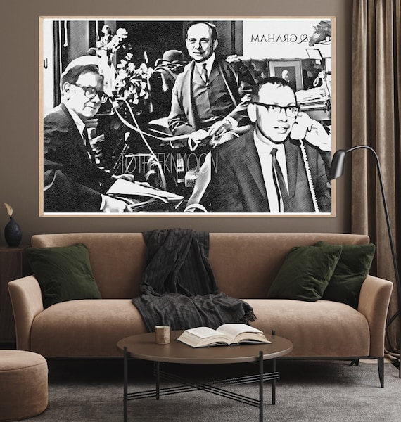 Benjamin Graham Warren Buffett And Charlie Munger In An Old Etsy