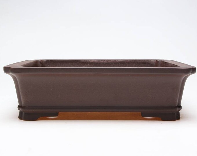 13 Inch Retro Handmade Rectangular Shallow Bonsai Pot China Yixing ...