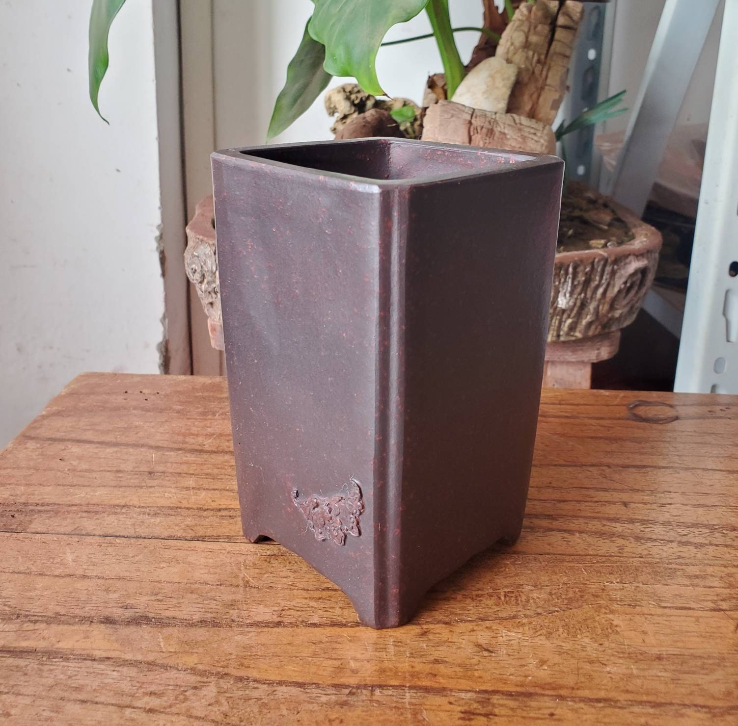 Handmade High Sign Tube Square Bonsai Pot Yixing Purple Sand - Etsy