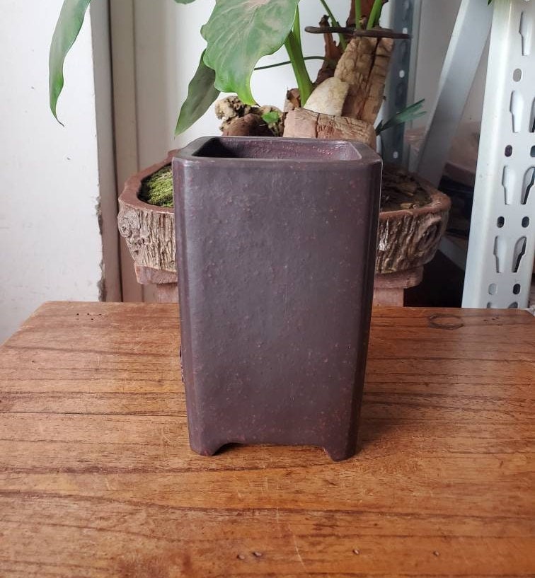Handmade High Sign Tube Square Bonsai Pot Yixing Purple Sand - Etsy