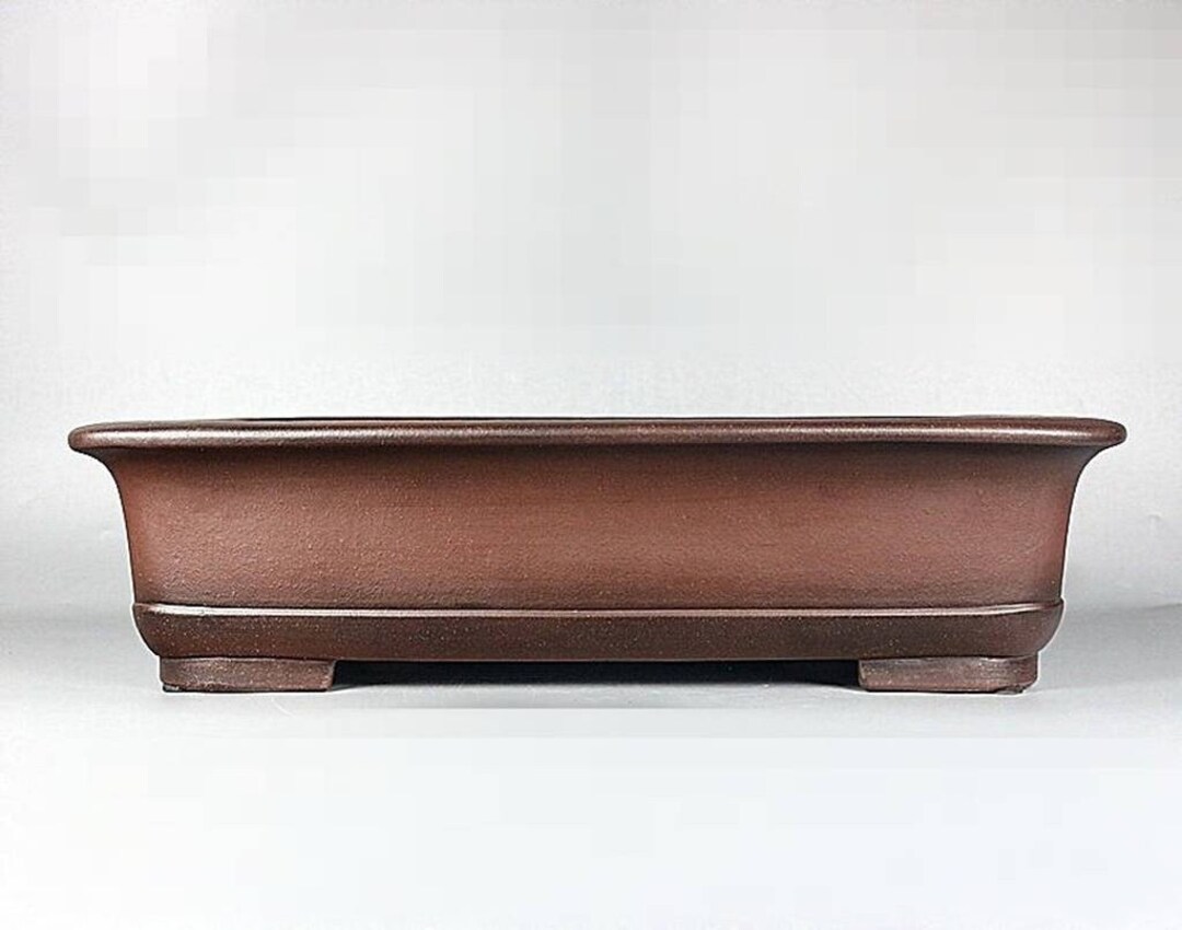 23.6 Inches Handmade Large Rectangular Bonsai Pot Yixing Purple Sand ...
