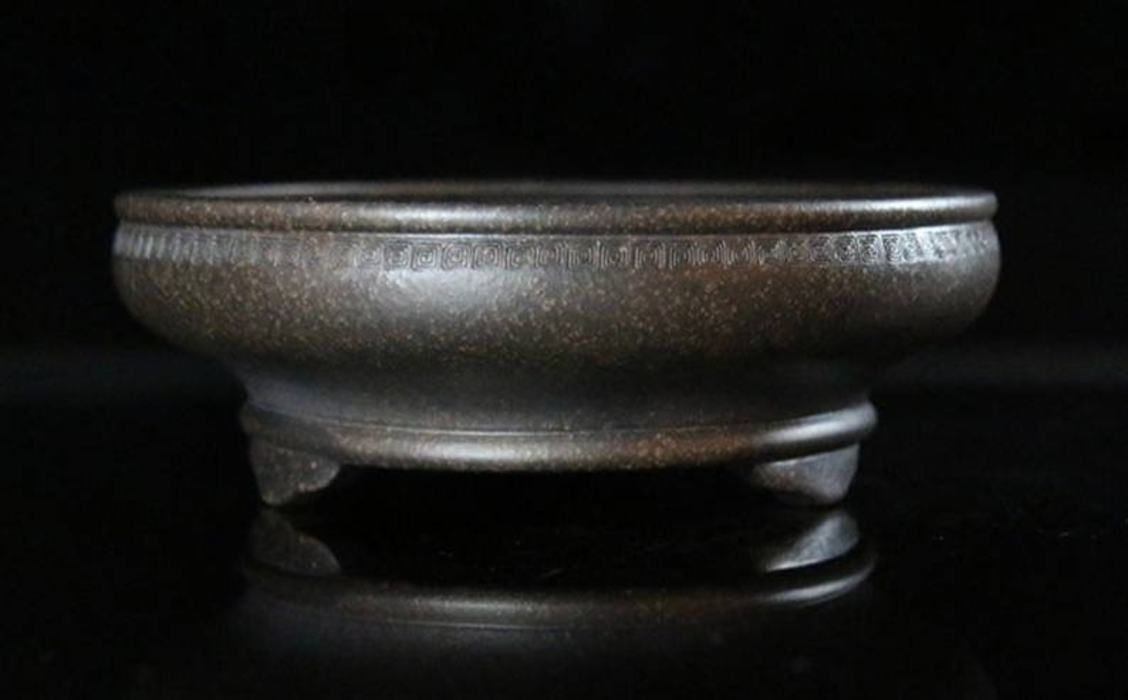 Round Bonsai Pots Retro Simple Pottery Pots Yixing Zisha Pottery Pots ...