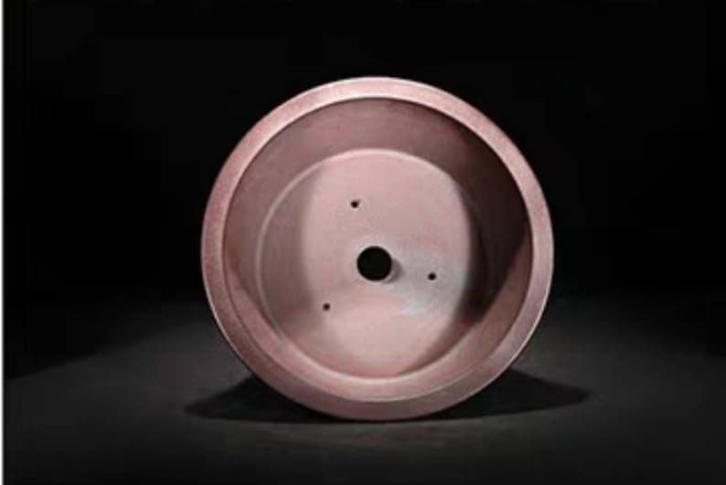Retro Round Pattern Bonsai Pot Yixing Purple Sand Flower Pot Simple ...