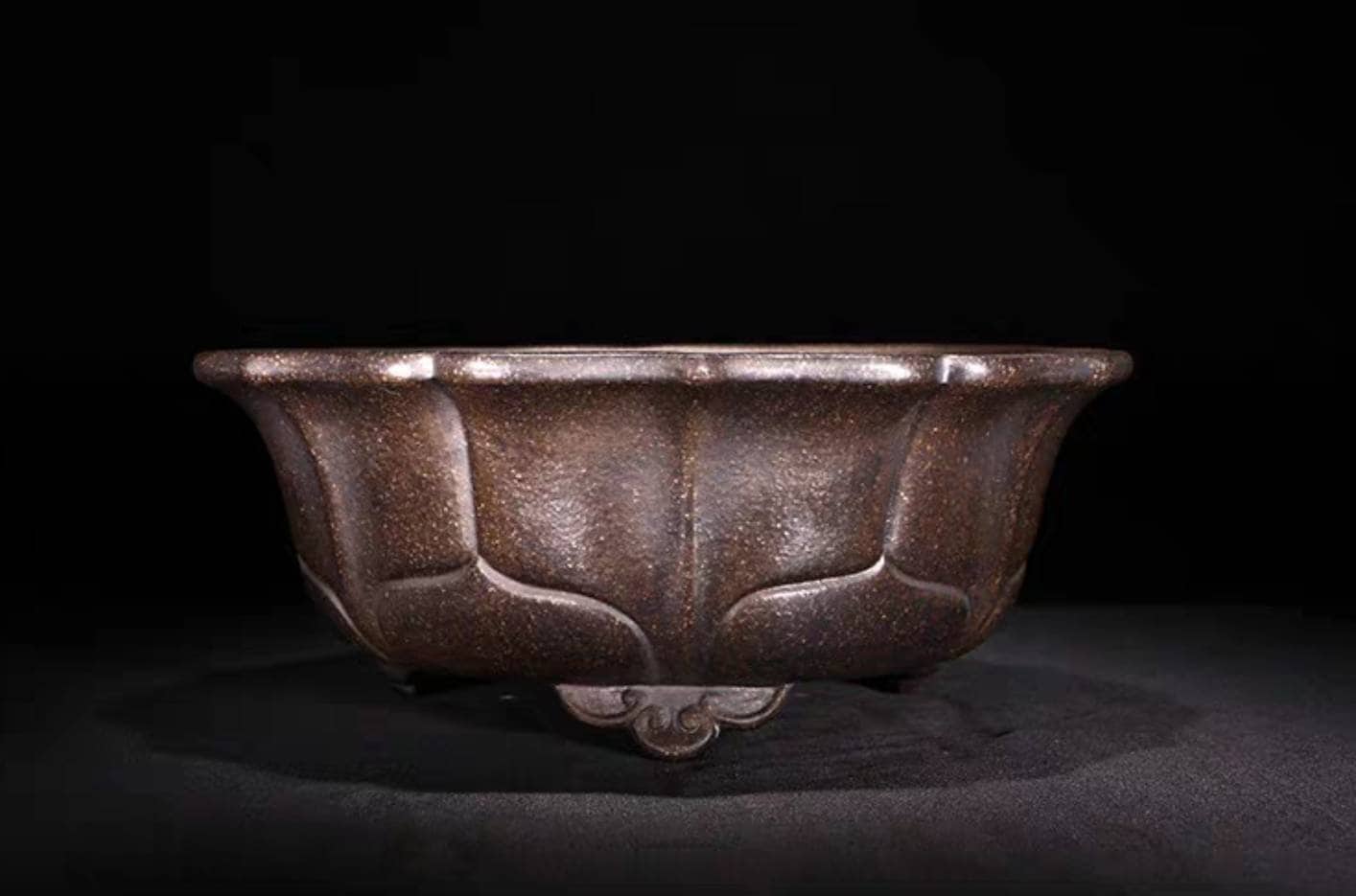 Yixing Bonsai Pot Lotus Shape Bonsai Flower Pot Bronze Cloud - Etsy