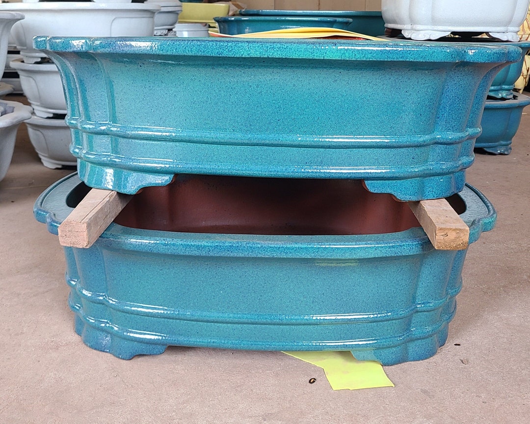 31.8 Inch Handmade Large Crabapple Shaped Bonsai Pot Yixing Purple Sand ...