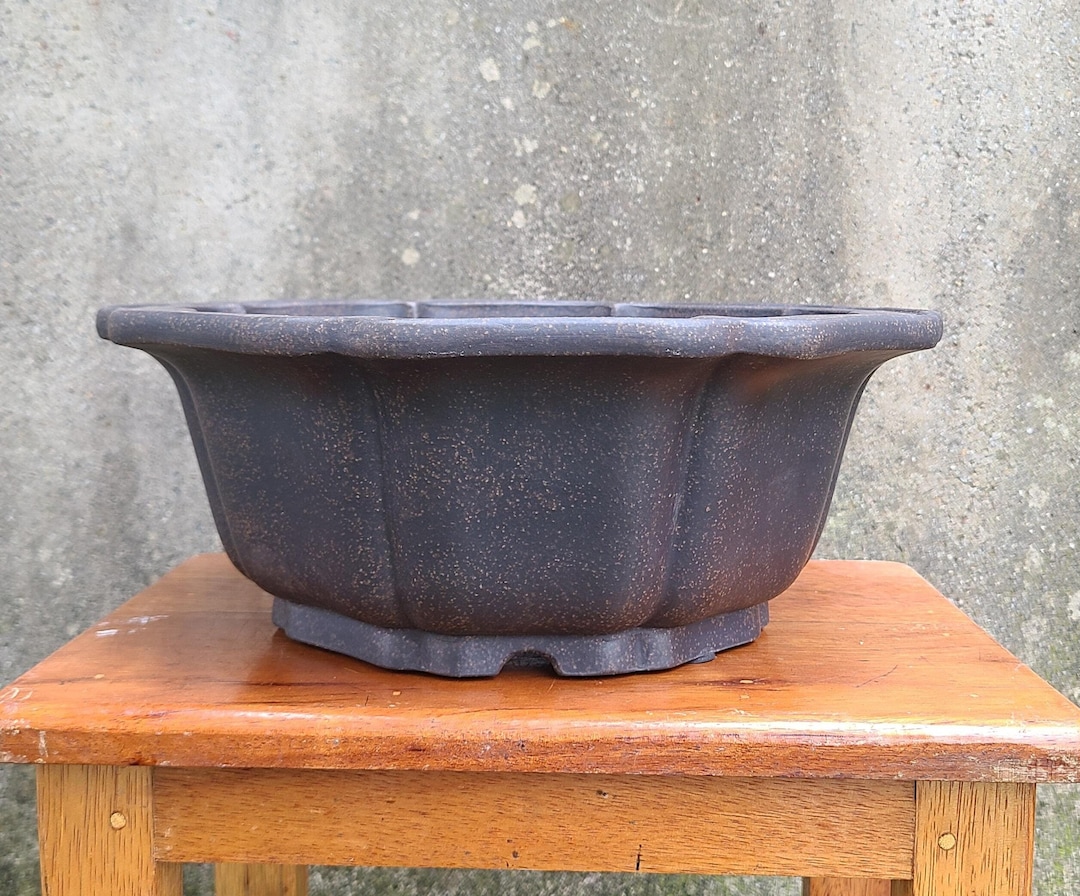 12 Inch High Quality Handmade Wheel Flower Shaped Bonsai Pot Yixing ...