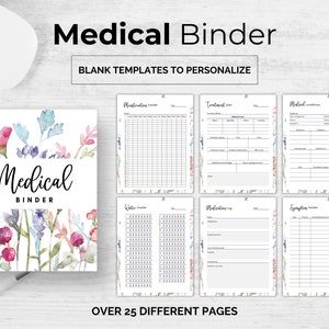 Medical Binder Printable: Doctor Visits, Medication, Blood Sugar & More ...