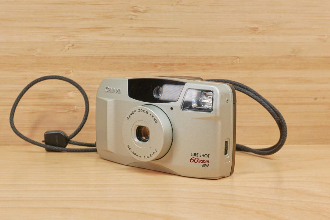Canon Sure Shot 60 Zoom, Point and Shoot 35mm Film Camera, Zoom Lens - Etsy