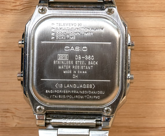 CASIO Illuminator 2515 DB-360 Data Bank, Silver Tone,… - Gem