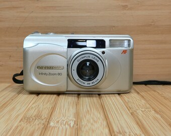 Olympus Infinity Stylus Epic Zoom 80 Point and Shoot 35mm Film Camera ...