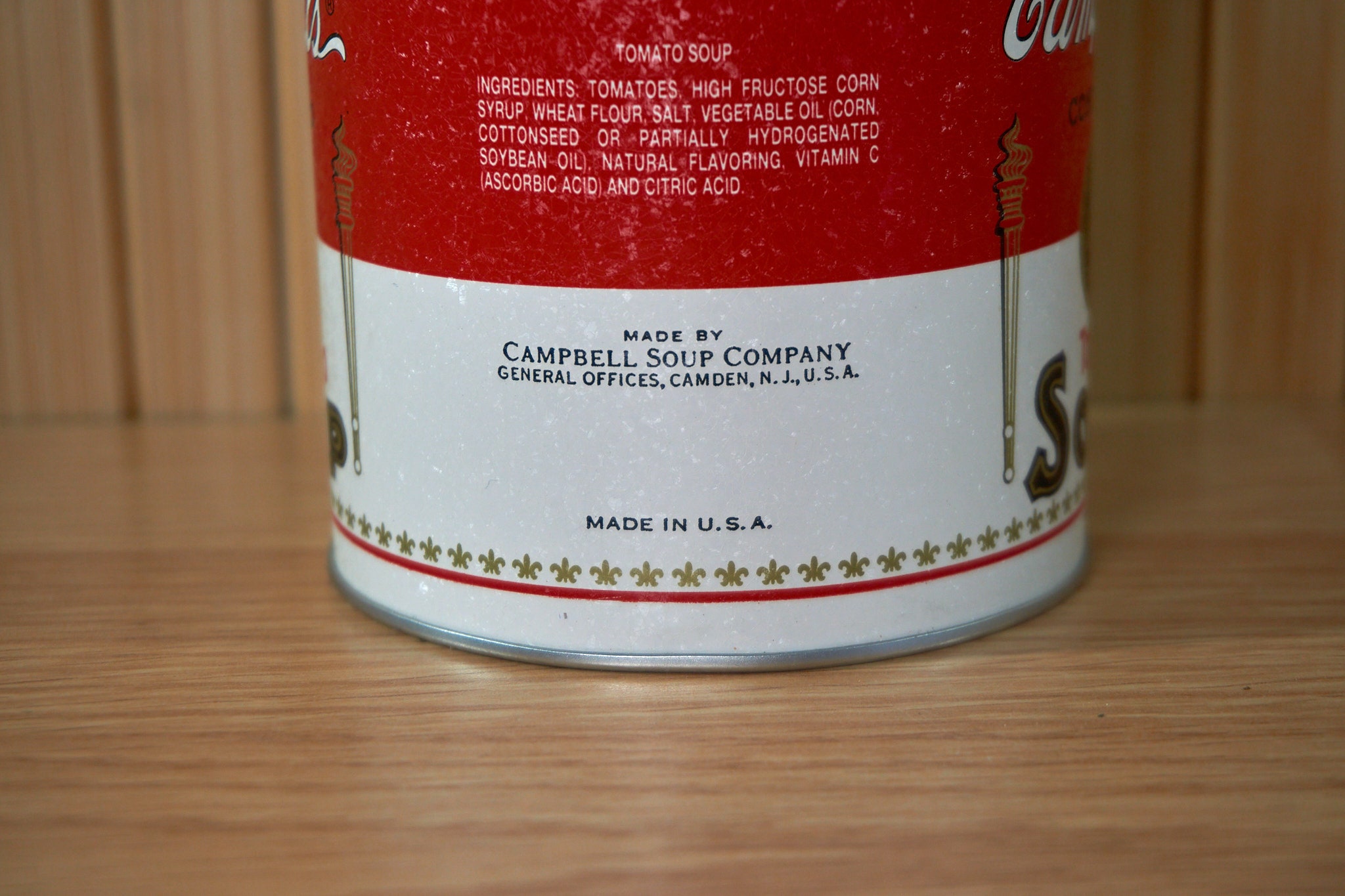 Vintage 90s CAMPBELL'S Tomato Soup Tin Collectible - Etsy