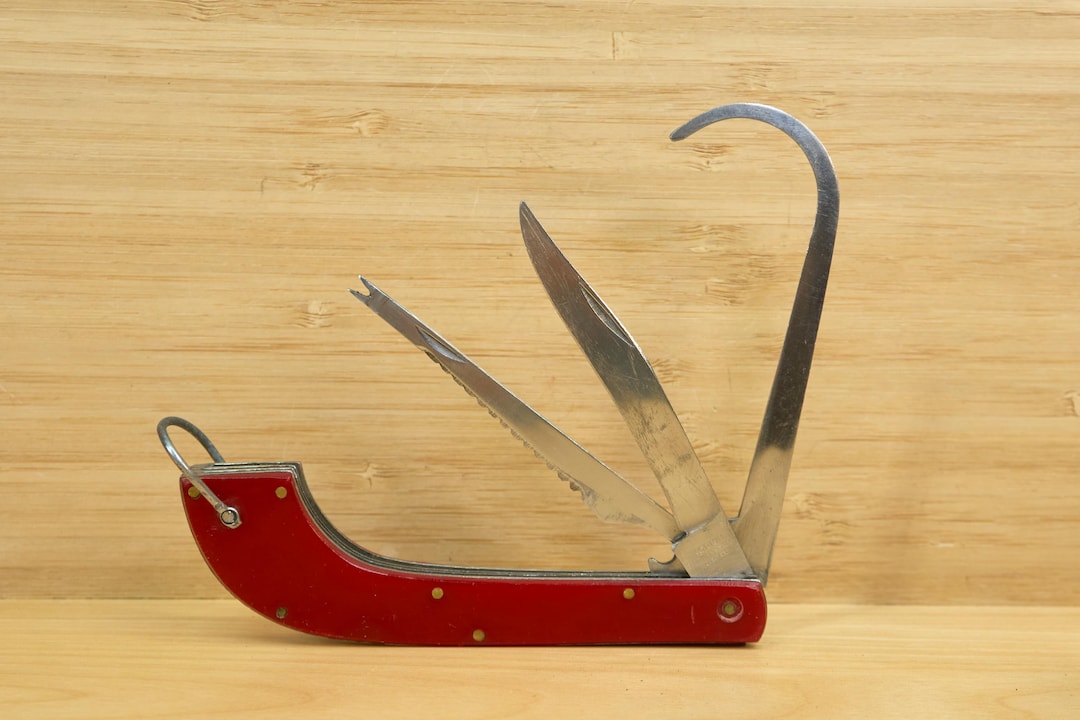 Vintage KORIUM Japan Jack Fish Knife, With Gaff Hook and Scaler, Made ...