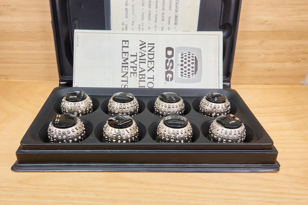 Vintage SELECT-A-TYPE the Stasher, IBM Electric Typewriter Elements ...