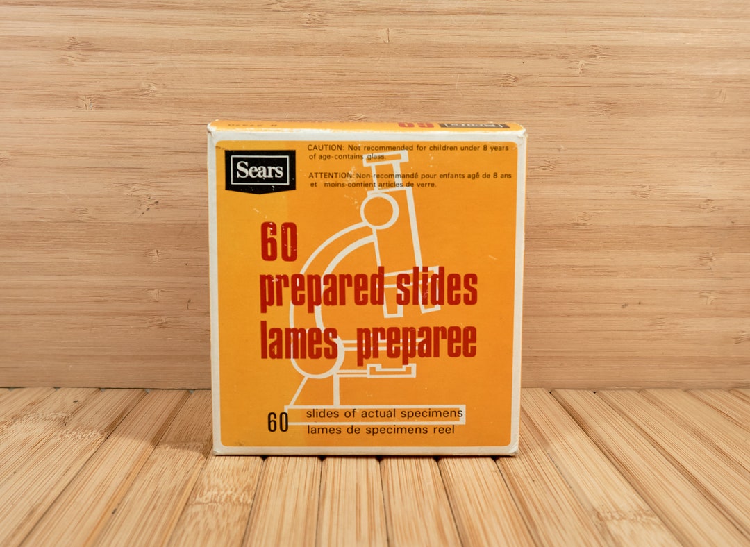 Vintage Simpson Sears 60 Prepared Microscope Slides, Made in Japan - Etsy