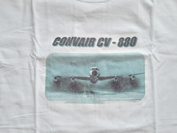Convair CV-880 Jet Airliner The Real Smoker Men's Whi… - Gem