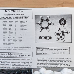 Vintage Molymod Molecular Model Set for Organic Chemistry MMS-053 in ...