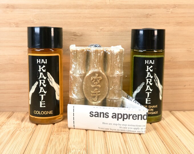 Vintage 60s Hai Karate Set in Box, Cologne 4 Oz, After Shave Lotion 4 ...