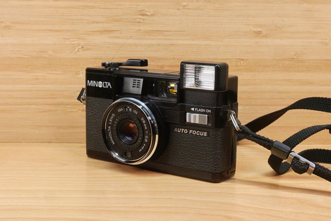 Vintage 80s Minolta Hi-matic AF2 35mm Film Point-and-shoot Camera, 38mm 2.8 Lens, Made in Japan ...