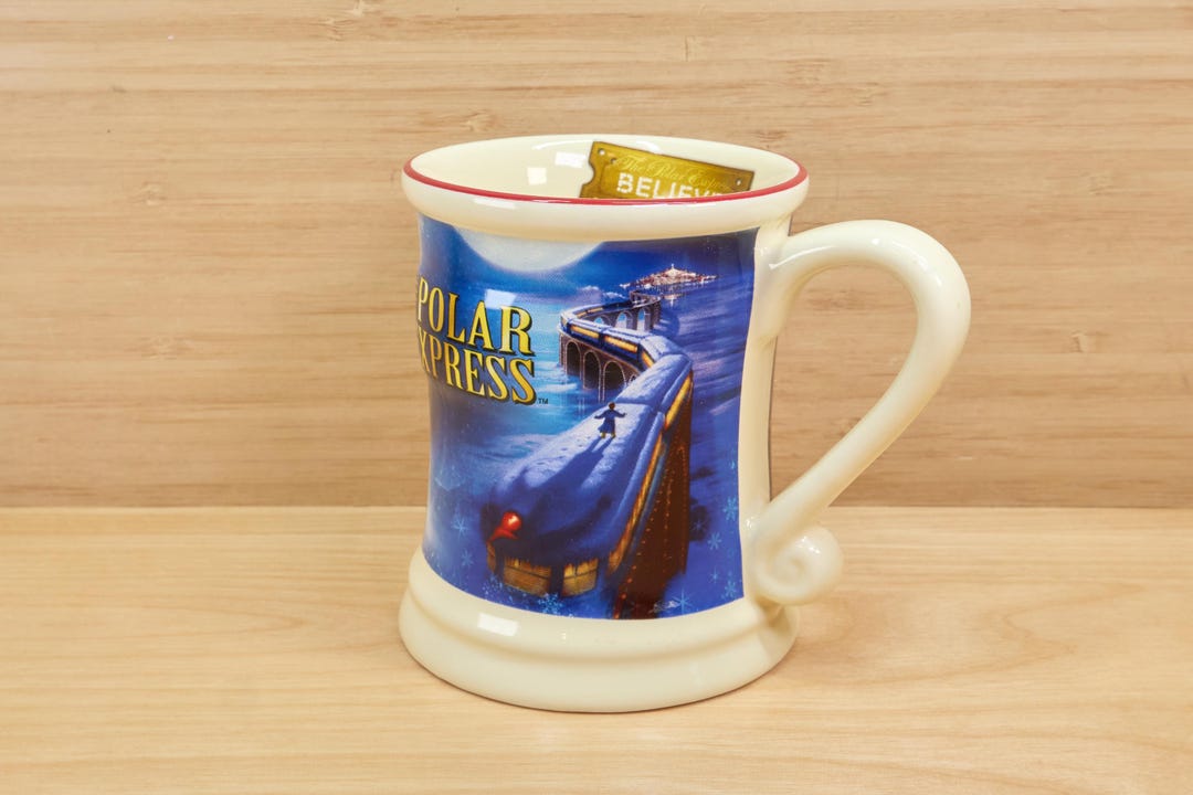 The Polar Express 3D Believe Coffee Mug, Tea Cups, Warner Brothers - Etsy