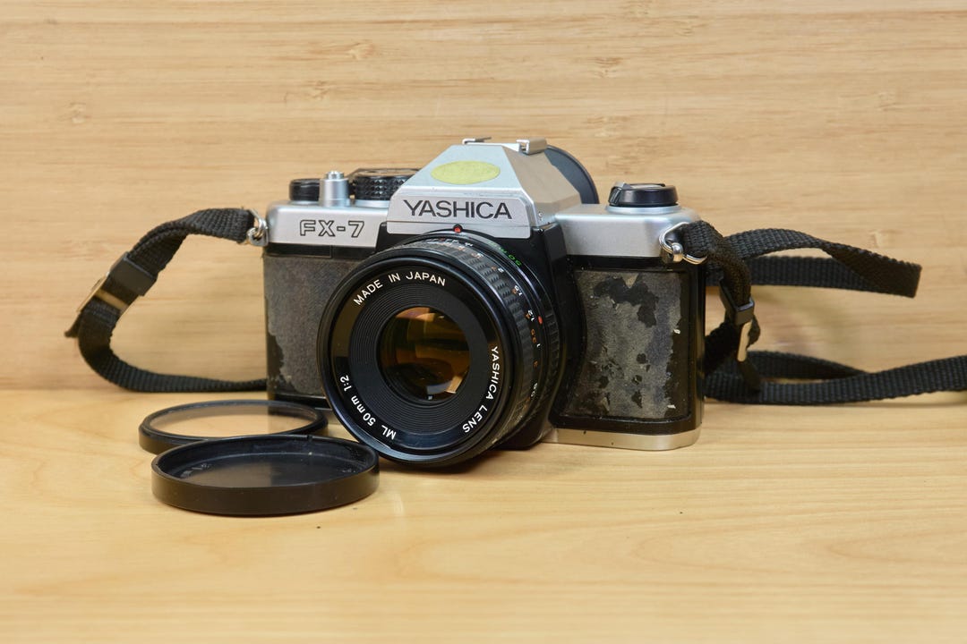 Yashica FX-7 35mm SLR Film Camera, With Yashica 50mm F2 Lens, Made in ...