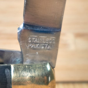 Vintage Stainless Pakistan Folding Knife - Etsy