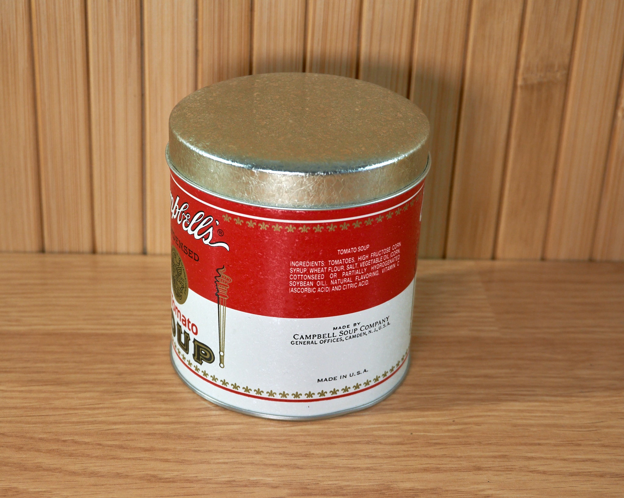 Vintage 90s CAMPBELL'S Tomato Soup Tin Collectible - Etsy