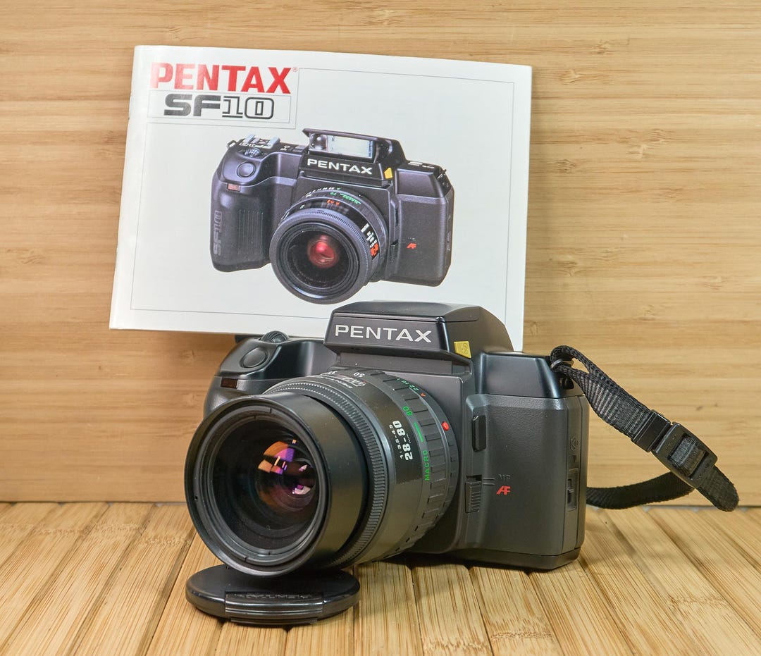 Vintage Pentax SF10 35mm SLR Film Camera, With SMC Pentax 28-80 Mm 1:3.5-4.5 Zoom Lens - Etsy