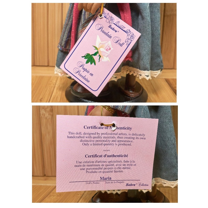 Rare Sabre Collection Maria Porcelain Doll 12 in With Stand - Etsy