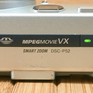 Vintage Sony Cyber-shot DSC-P52 3.2MP Digital Camera, 2X Optical Zoom ...