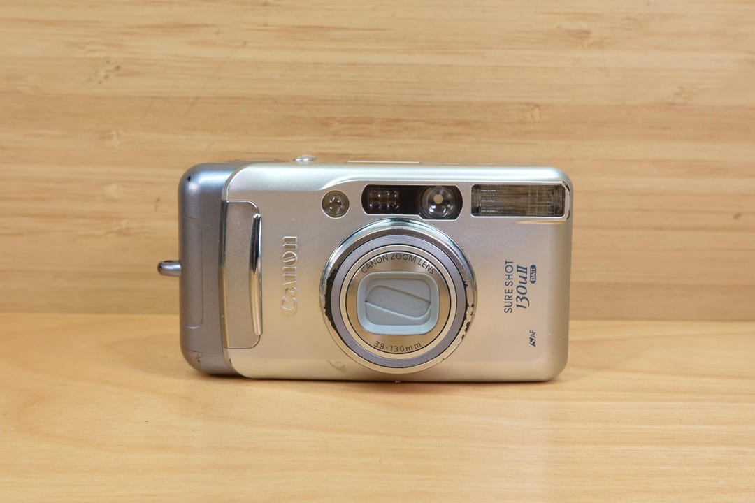 Canon Sure Shot 130u II Date 35mm Point & Shoot Film Camera, Silver - Etsy