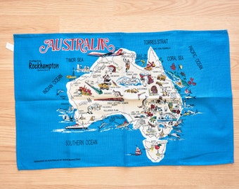Colourful Map of Australia of New Zealand Showing the Main Cities Large ...
