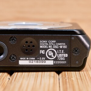 Sony Cyber-shot DSC-W180 10.1MP Digital Camera, 3x Optical Zoom, Steady ...