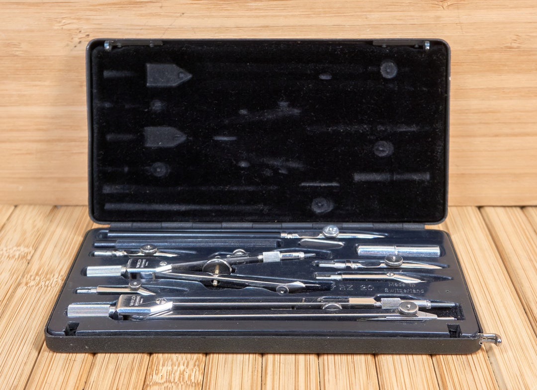 Vintage Wild Heerbrugg Engineers Precision Drafting Set RZ20 ...
