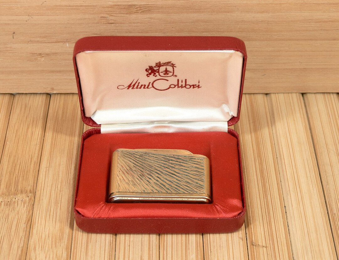 Vintage Mini Colibri Monogaz Collectible Lighter in Original Box, Made ...