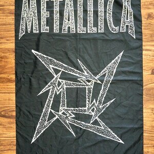 Vintage 1996 Metallica American Heavy Metal Band Cloth Poster Flag ...