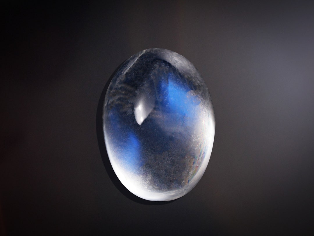 AAA Top Second Quality Rainbow Moonstone Cabochon, 100% Natural Oval ...