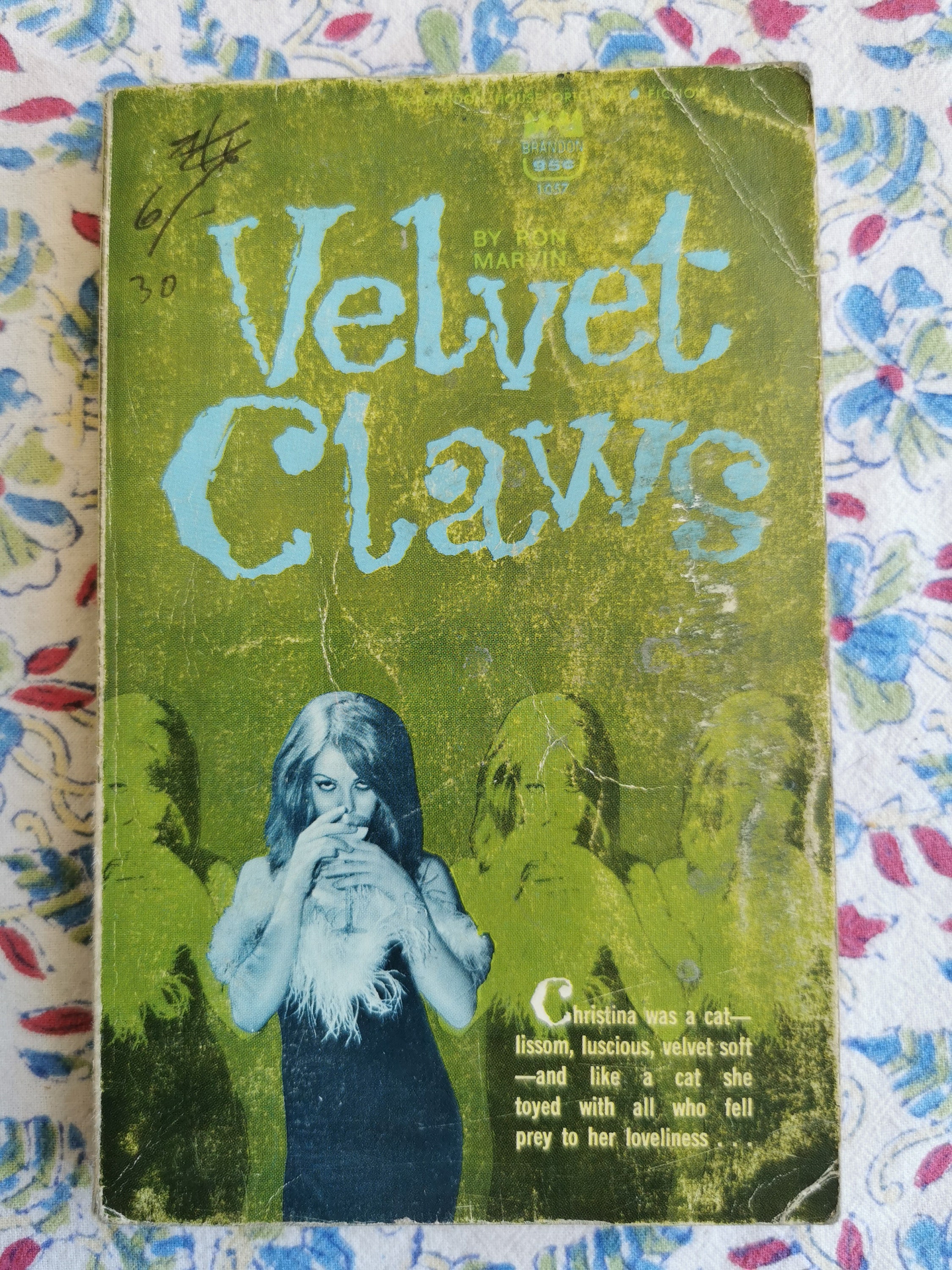 Velvet Claws by Ron Marvin Brandon House 1967 Erotic PB Book - Etsy