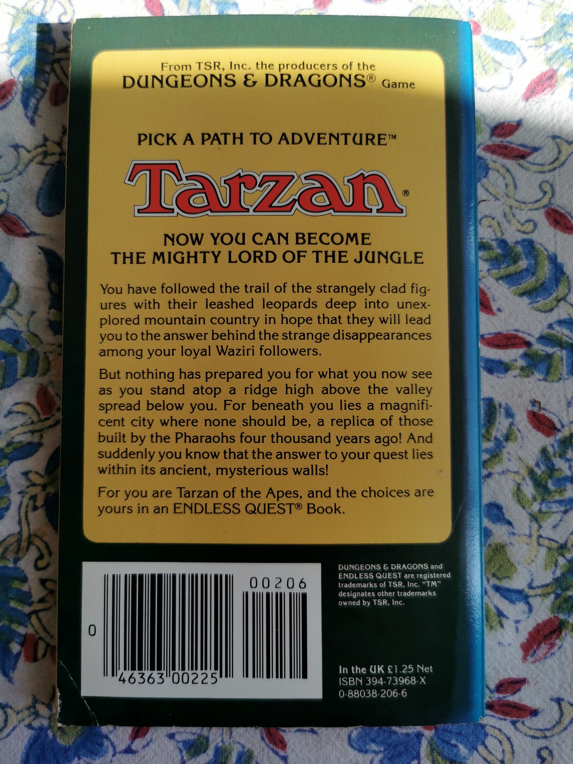 Tarzan and the Well of Slaves by Douglas Niles an Endless Quest Book 26 ...