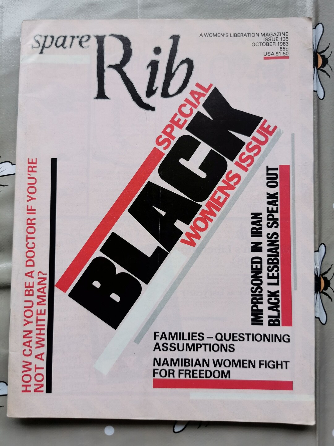 Spare Rib 135 October 1983 Vintage Feminist Female Liberation Magazine Bernadette Devlin BAME ...