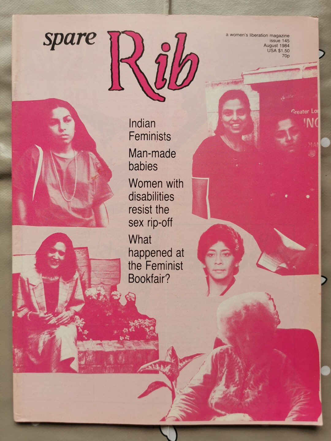 Spare Rib 145 August 1984 Vintage Feminist Female Liberation Magazine ...