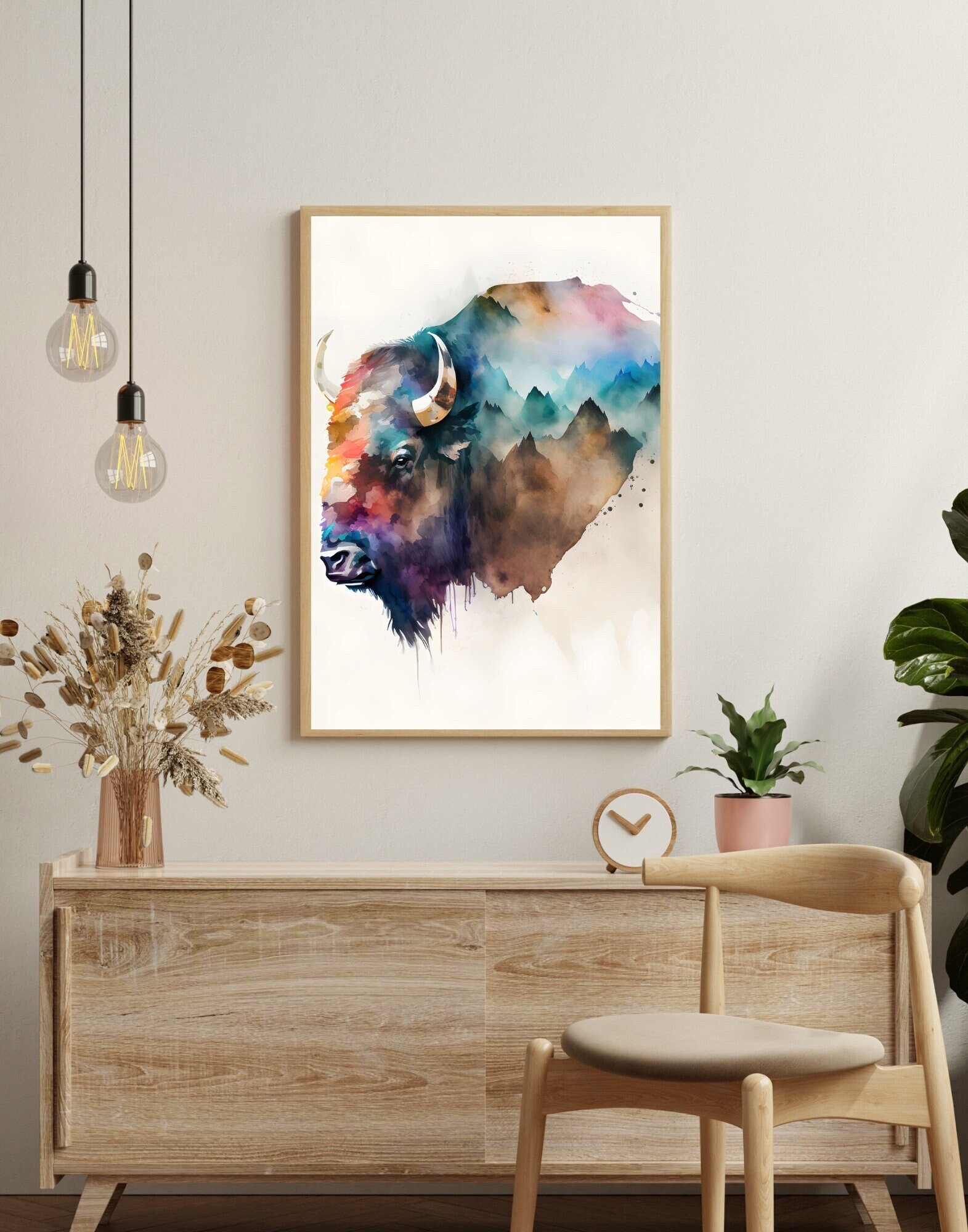 Buffalo Printable Wall Art Instant Download Gift for Dad Gift for ...