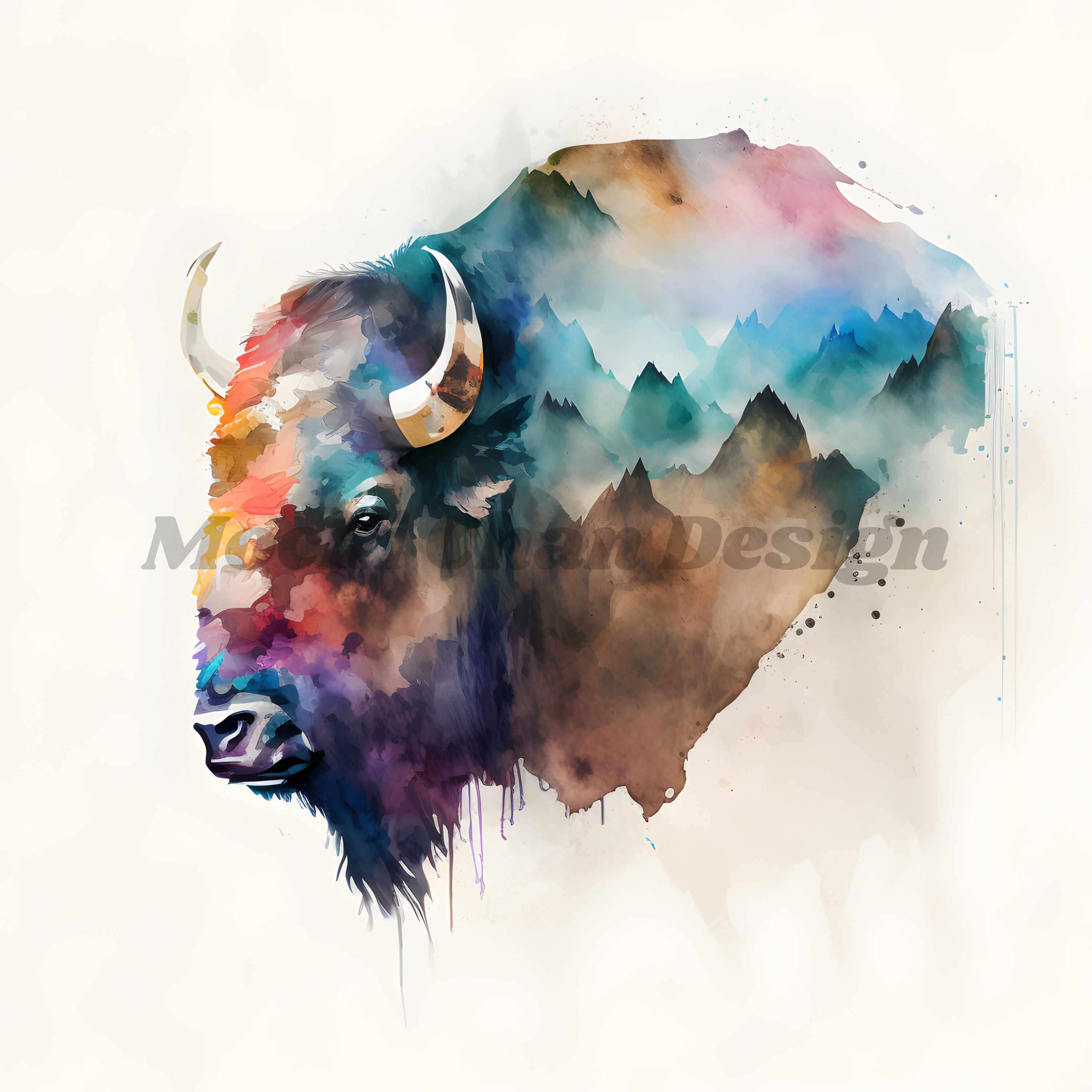 Buffalo Printable Wall Art Instant Download Gift for Dad Gift for ...