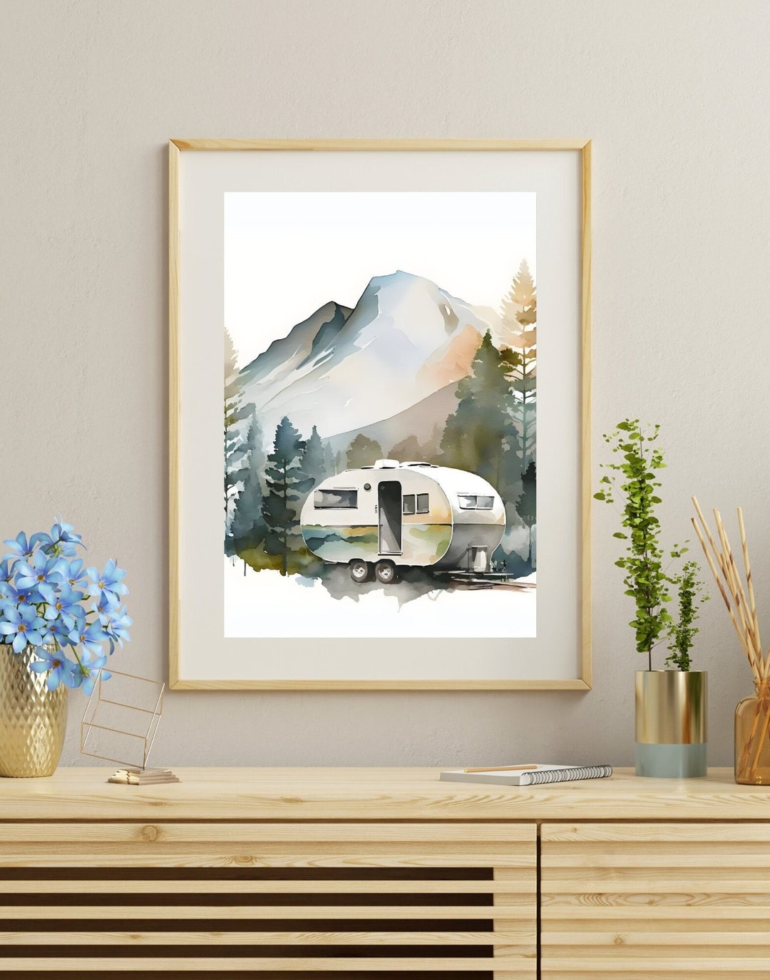 Camper Printable Wall Art Monster RV Digital Art Instant Download ...