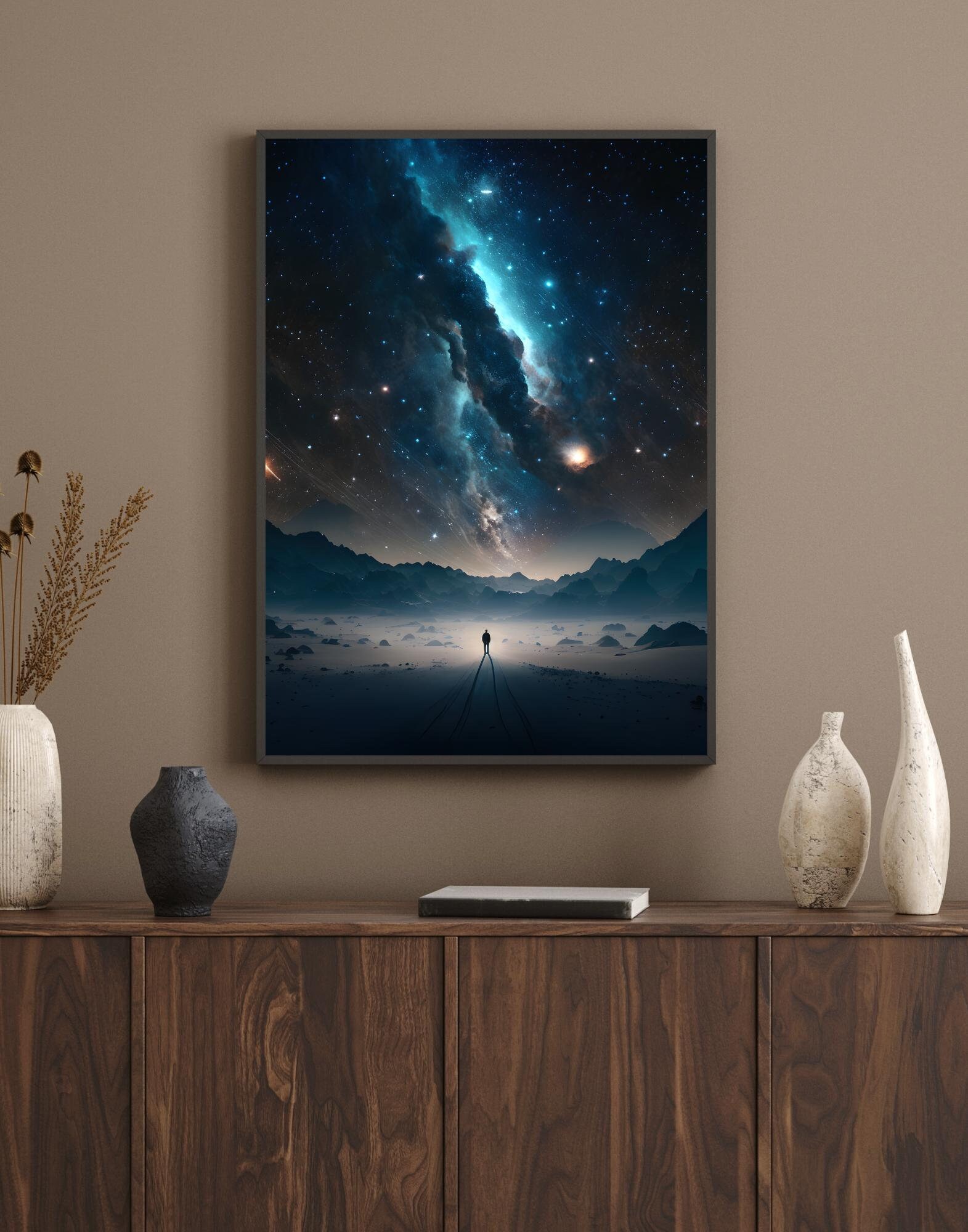 Galaxy Printable Wall Art Castle Downloadable Beautiful Cosmos Digital ...