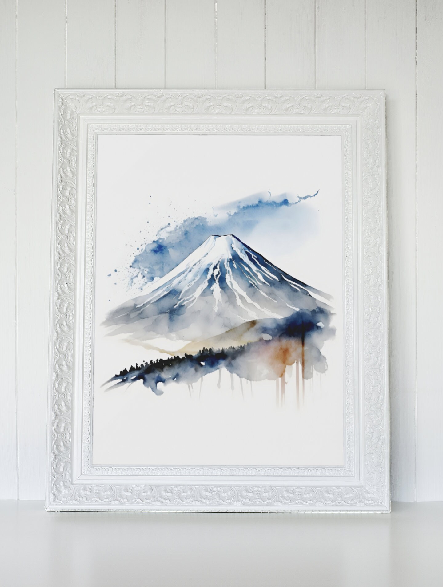 Mount Fuji Printable Wall Art Downloadable Mountain Digital Art Gift ...