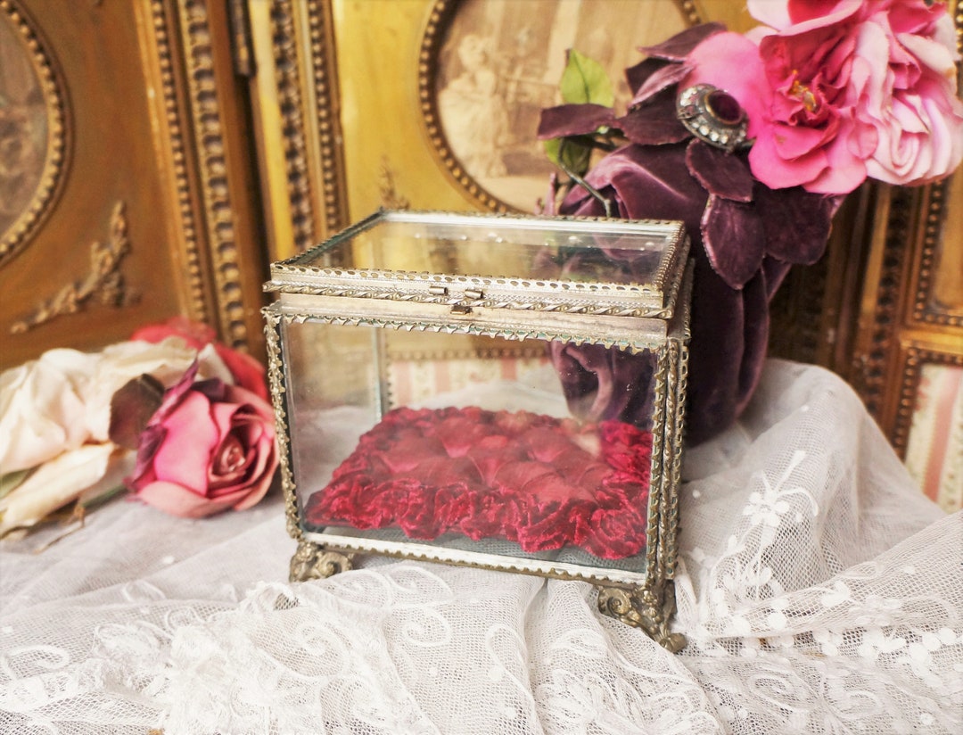 Antique XXL Large Bridal Casket Box. Napoleon III Boudoir Wedding Globe ...