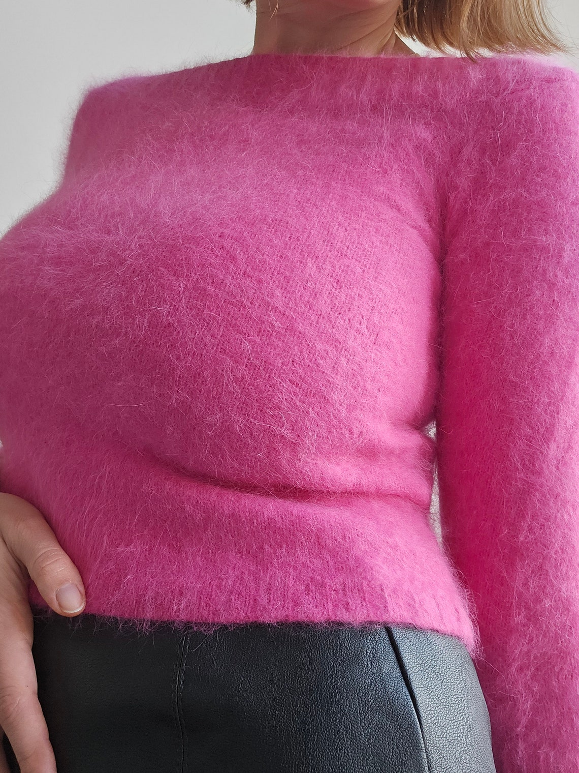 Vintage 80% Angora Sweater - Etsy